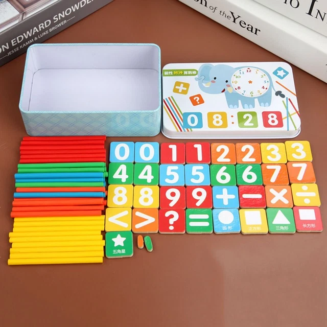 MAGNETIC EARLY EDUCATION Counting Sticks Number Calculate Mathematics ...