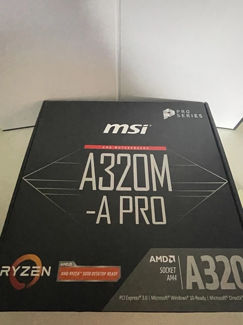 MSI A320M-A PRO AM4 Brand New Not Used Still Sealed with Box £58.34 ...
