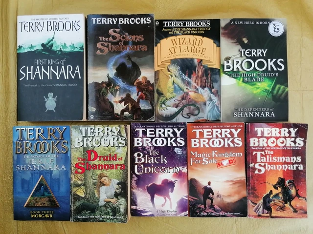 TERRY BROOKS - 9 Fantasy Book Set Collection EUR 23,25 - PicClick FR