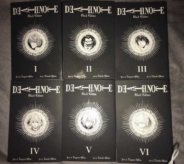DEATH NOTE BLACK Edition, Complete Set Vol 1-12 (6 books), English ...