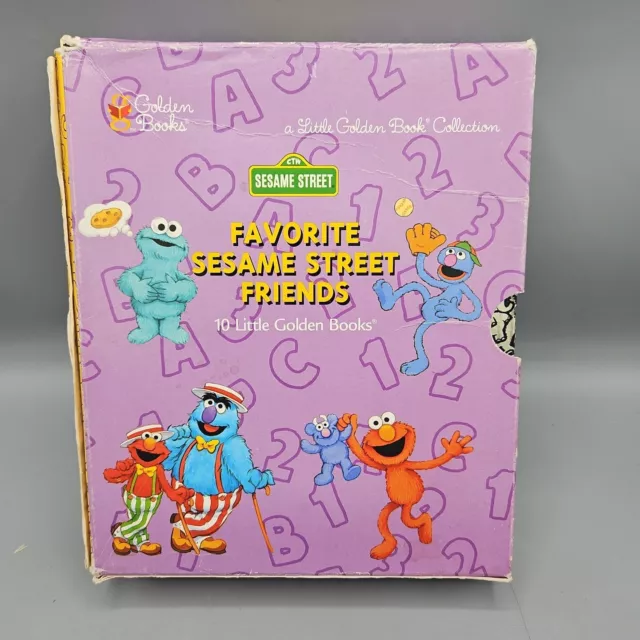 LITTLE GOLDEN BOOK Collection Favorite Sesame Street Friends Set of 10 ...
