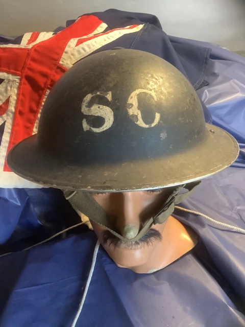 WW2 BRITISH MKII steel helmet Home Front Police Special Constable ...