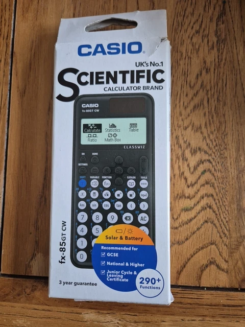 CASIO FX-85GT CW Scientific Calculator - Black (FX-85GTCW-W-UT) Box ...
