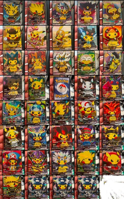 PIKACHU VCOS COMPLETE SET - 55x Pokemon Cards Cosplay Holo Full Art Alt ...