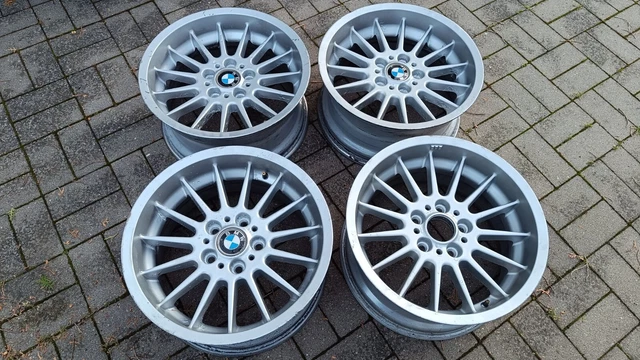 BMW E39 E38 E34 OEM STYLE 32 RADIAL SPOKE ALLOY WHEELS RIMS 17" 8x17 ...