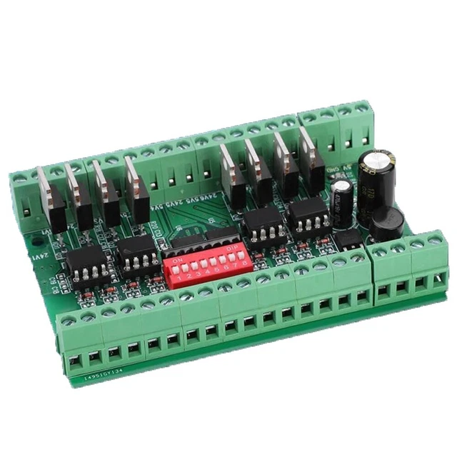 8-CHANNEL NPN/PNP TO NPN Level Converter Module 10MHZ 5V/24V Signal ...