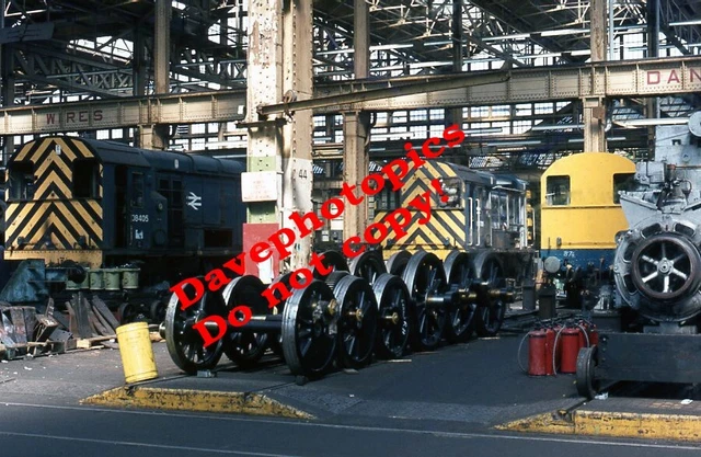 ORIGINAL 35MM Slide Railway Diesel /Steam- 08405 ect Swindon Works ...
