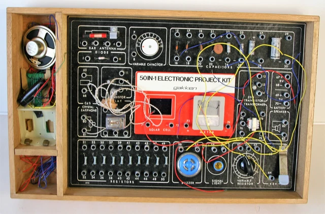 VINTAGE ELECTRONIC PROJECT Kit Mykit Series 50 in 1 By Gakken Made in ...