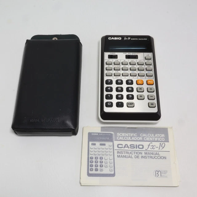 CALCULATRICE SCIENTIFIQUE VINTAGE Casio fx-19 - 1976 EUR 29,19 ...