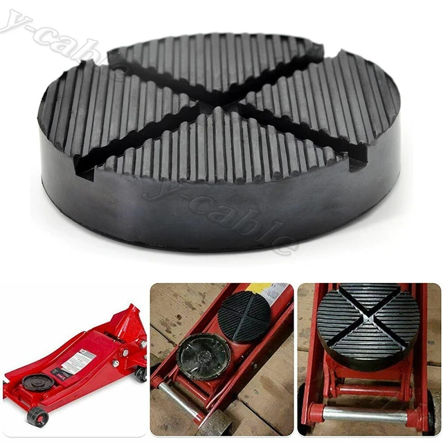LARGE RUBBER PAD Rubber Block Hydraulic Ramp Jacking pads Trolley Jack ...