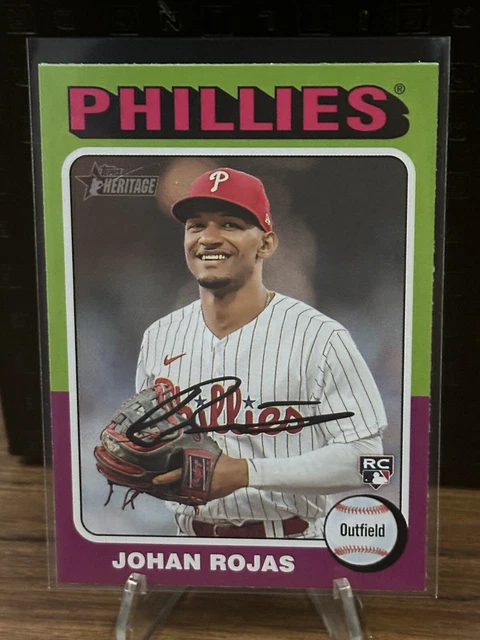 2024 TOPPS HERITAGE Johan Rojas RC Philadelphia Phillies #171 EUR 1,33 ...