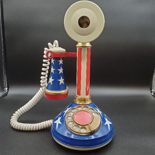 VINTAGE 1973 CANDLESTICK Rotary Telephone Rare "Property Of General ...