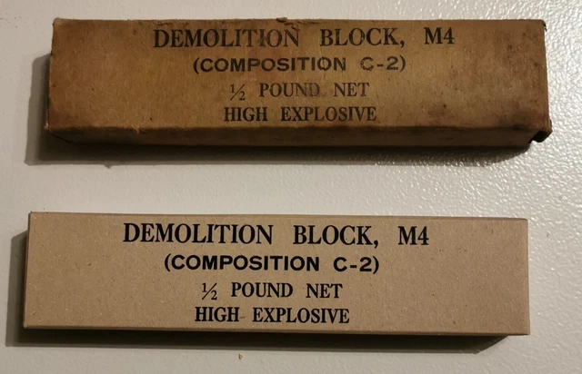 REPRODUCTION D'UN BLOCK de démolition M4 inerte us WW2 EUR 10,00 ...