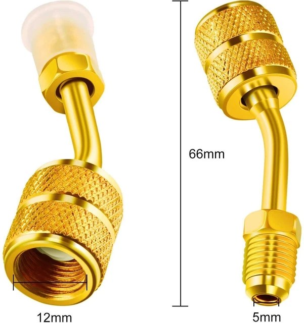 2* R410A CHARGING Vacuum Port Adapter Split Air Conditioner Brass ...