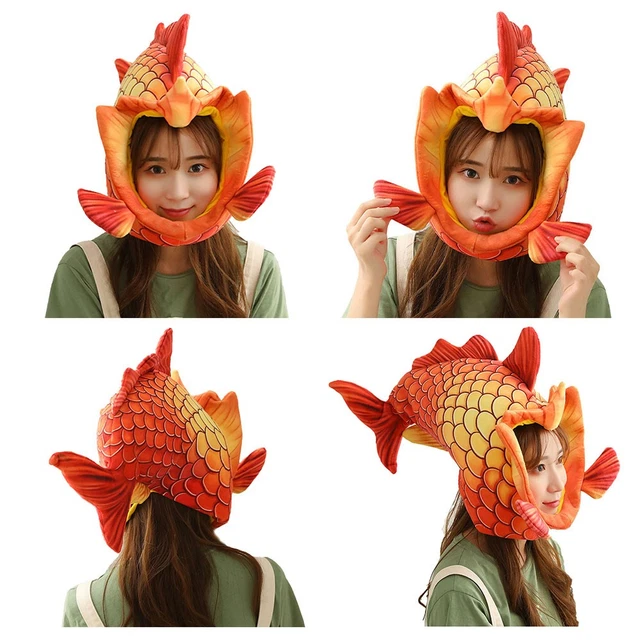 FUNNY HALLOWEEN HAT Fish-Shaped Headpiece Stage Costume Photo ...