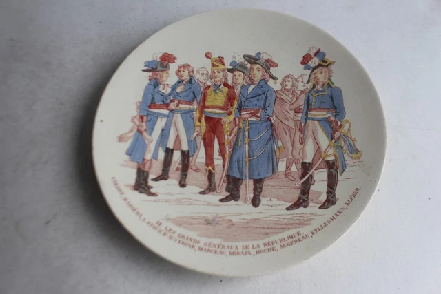 ASSIETTE SARREGUEMINES GRANDS généraux république N°:12 Carnot ...
