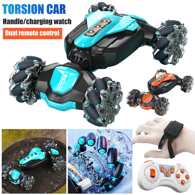 KIDS STUNT CAR 360° Hand Gesture Sensing RC 4WD Remote Control Off Road ...