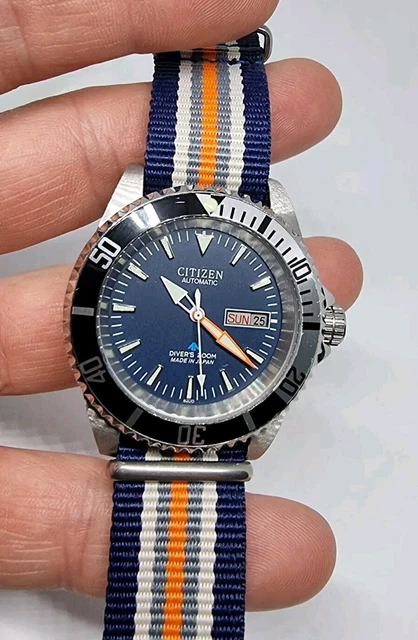 CITIZEN PROMASTER 8200 824393, 200m Diver Vintage JDM Nato Strap £170. ...