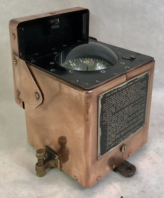 WW2 US NAVY Lifeboat Compass, John E. Hand & Sons, LMC-101-D Maritime ...