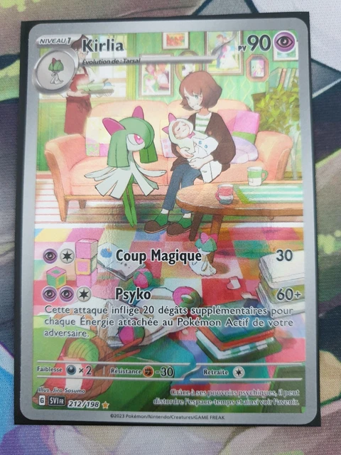 CARTE POKÉMON AR kirlia 212/198 EV1 Écarlate et violet Neuf fr EUR 29 ...