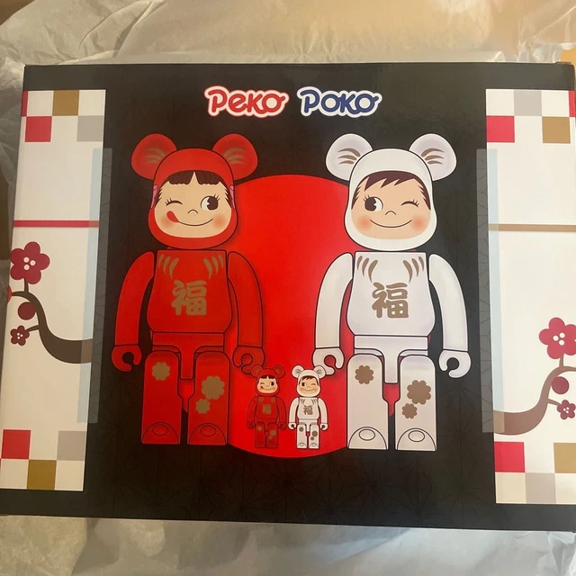 BE@RBRICK DARUMA PEKO-CHAN Y Poko-Chan 100% Y 400% Daruma Fujiya EUR ...