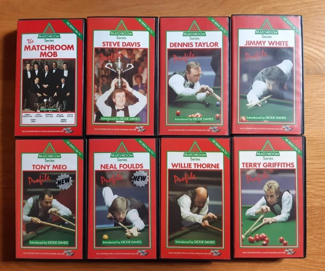 MATCHROOM SERIES - The Matchroom Mob Steve Davis & Co 8 Snooker Vhs ...