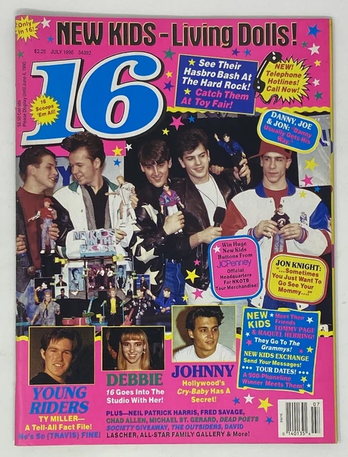 NKOTB 16 TEEN Magazine July 1990 New Kids On The Block 90s Complete w ...