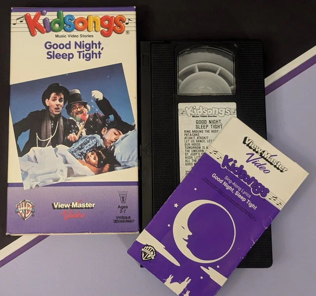 KIDSONGS GOOD NIGHT Sleep Tight VHS + Sing-Along Lyrics Booklet - 1986 ...