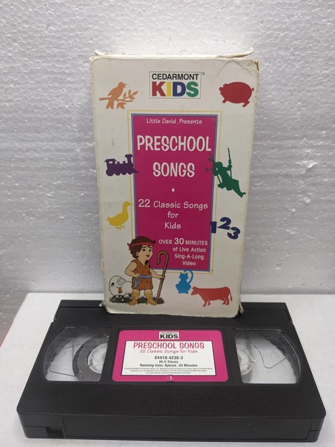 CEDARMONT KIDS PRESCHOOL Songs VHS 22 Classic Songs For Kids Sing A ...