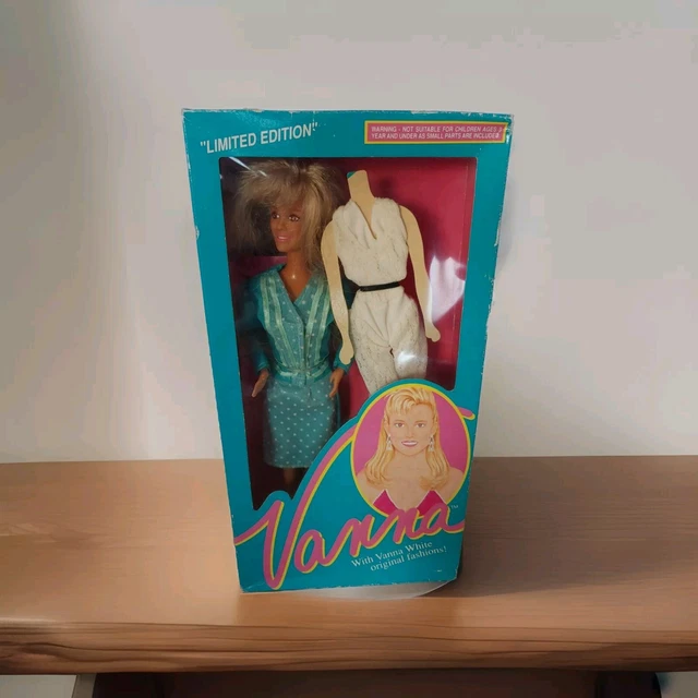 VINTAGE VANNA WHITE DOLL Wheel of Fortune 1990 Barbie Style Toy $14.95 ...