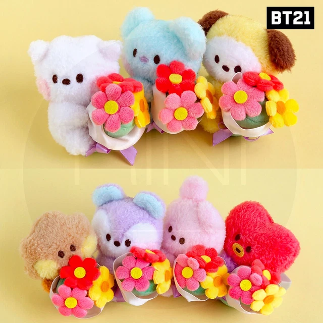 BTS BT21 OFFICIAL Goods minini PLUSH KEYRING BOUQUET Ver + Tracking Number EUR 23,79 - PicClick DE