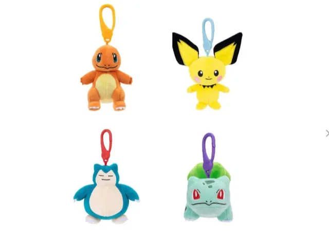 JAS POKEMON PLUSZ 9CM CLIP ON W14 ASST Jazwares £13.22 - PicClick UK