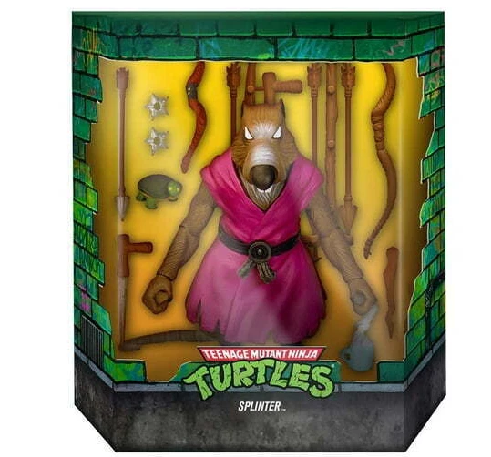 TMNT TEENAGE MUTANT Ninja Tortugas Splinter Super 7 Action Figura En ...
