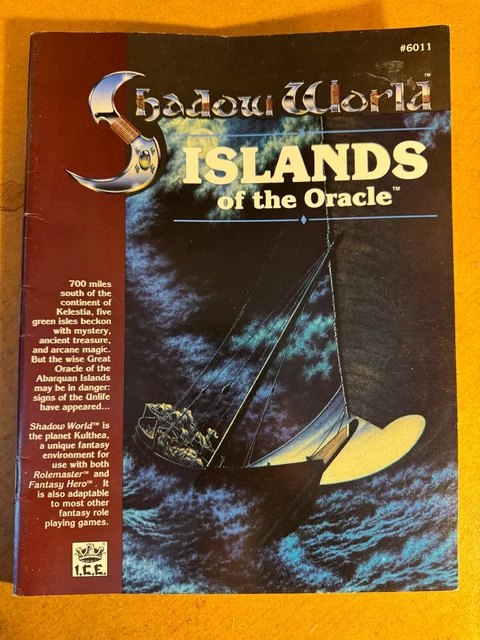ISLANDS OF THE Oracle Rolemaster Shadow World di I.C.E B EUR 32,80 ...