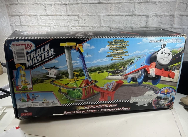 THOMAS AND FRIENDS Motorised Railway Sky High Bridge Jump Complete ...