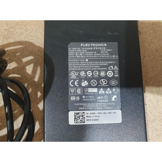 FLEXTRONICS GA240PE1-00 PA-9E Family AC Power Supply Adapter 19.5V 12 ...