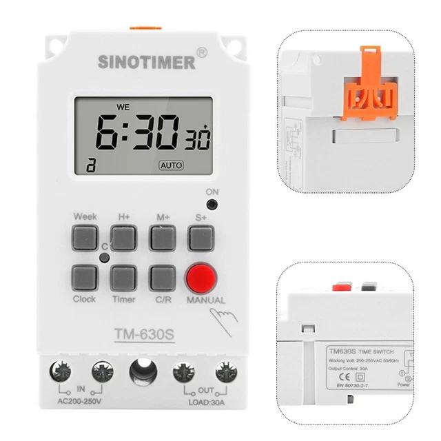 PRECISION CONTROL RELAY Timer Switch Programmable Digital Micro Time ...