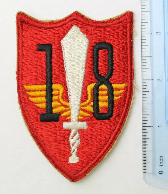 ORIGINAL WWII USMC 18th Marine Defense Battalion Patch EUR 25,84 ...