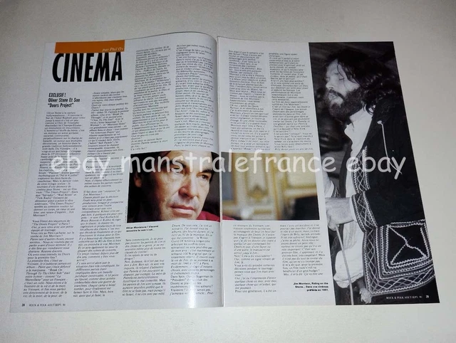 OLIVER STONE DOORS Val Kilmer Meg Ryan clippings France 1990s Jim ...