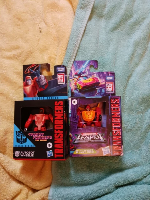 TRANSFORMERS LEGACY AUTOBOT HOT ROD & Wheelie Core Class Hasbro lot of ...