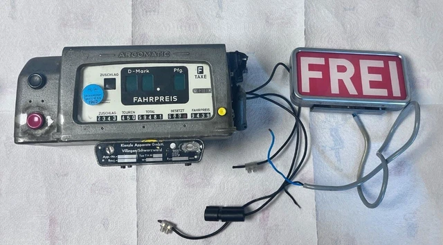 ALTER TAXAMETER ARGOMATIC Kienzle Apparate GmbH Typ: T 14 M mit Schild Frei EUR 113,00 - PicClick DE