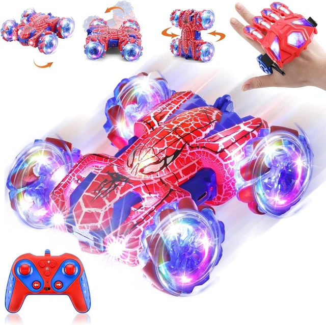 SPIDER GESTURE RC Car 4WD 360° Flip Double Sided Light Up Toy for Kids £153.99 - PicClick UK