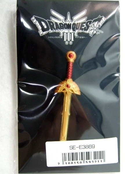DRAGON QUEST III Roto Erdrick Sword Pins Badge Button Square Enix TOYS ...