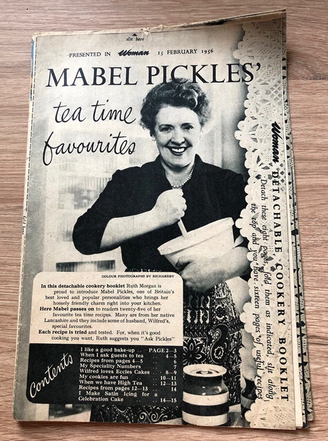 MABEL PICKLES’ TEATIME Favourites, Woman Cookery Supplement, 1956. EUR ...