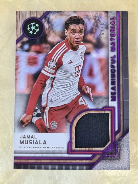 TOPPS MUSEUM 2024 Jamal Musiala Patch / 99 Player Worn FC Bayern ...