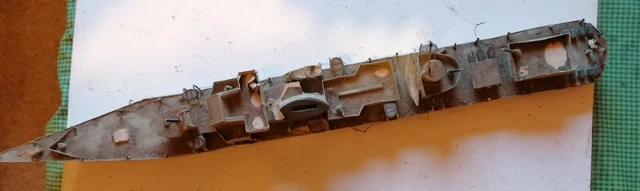 WATERLINE SCRATCH-BUILT MODEL of HMS Cavalier in need of cleaning and ...