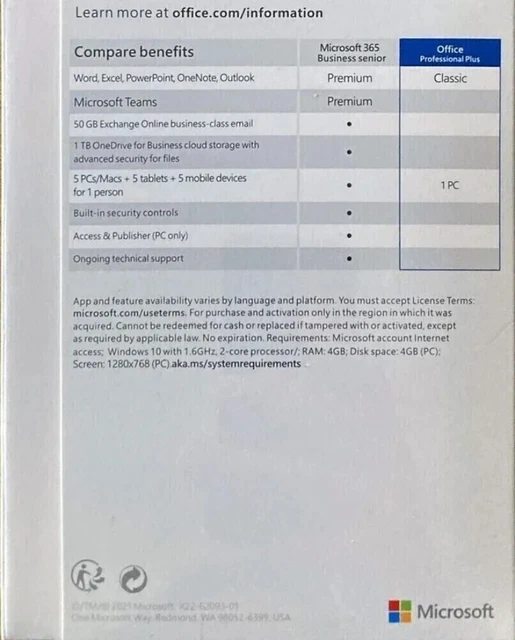 MICROSOFT OFFICE 2021 Pro Professional Plus USB Flash Package ...