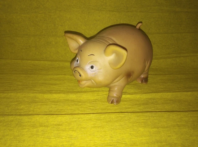 VINTAGE SOVIET RUSSIAN Pig Rubber Toy USSR Soviet Union ... £23.09 ...