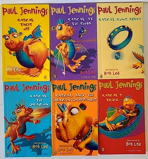 6 X PAUL Jennings Rascal Book Bundle Early Reader Dragon Dropping ...