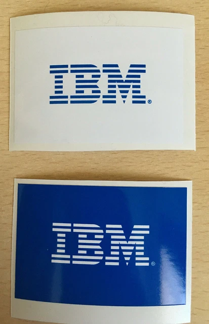 IBM LOGO STICKER 6x4 cm Laptop Desktop Server EUR 1,00 - PicClick DE